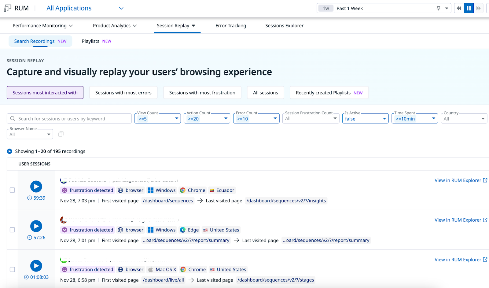The Role of RUM Dashboards for Product Quality Excellence
