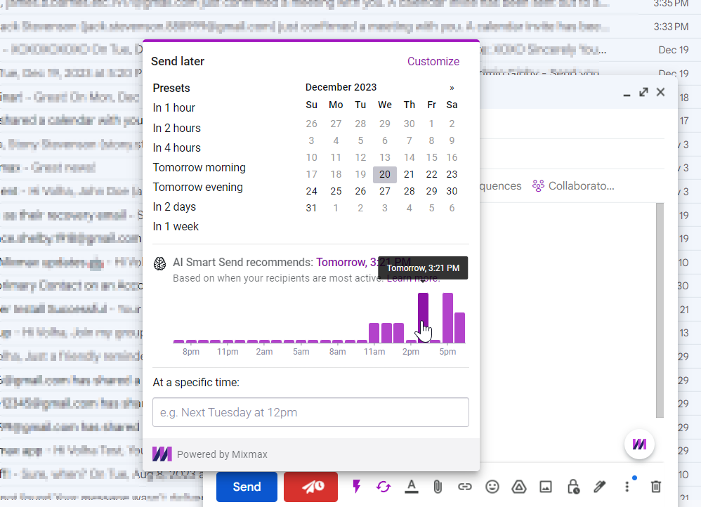 AI Smart Send: how to optimize send times with an AI email scheduler
