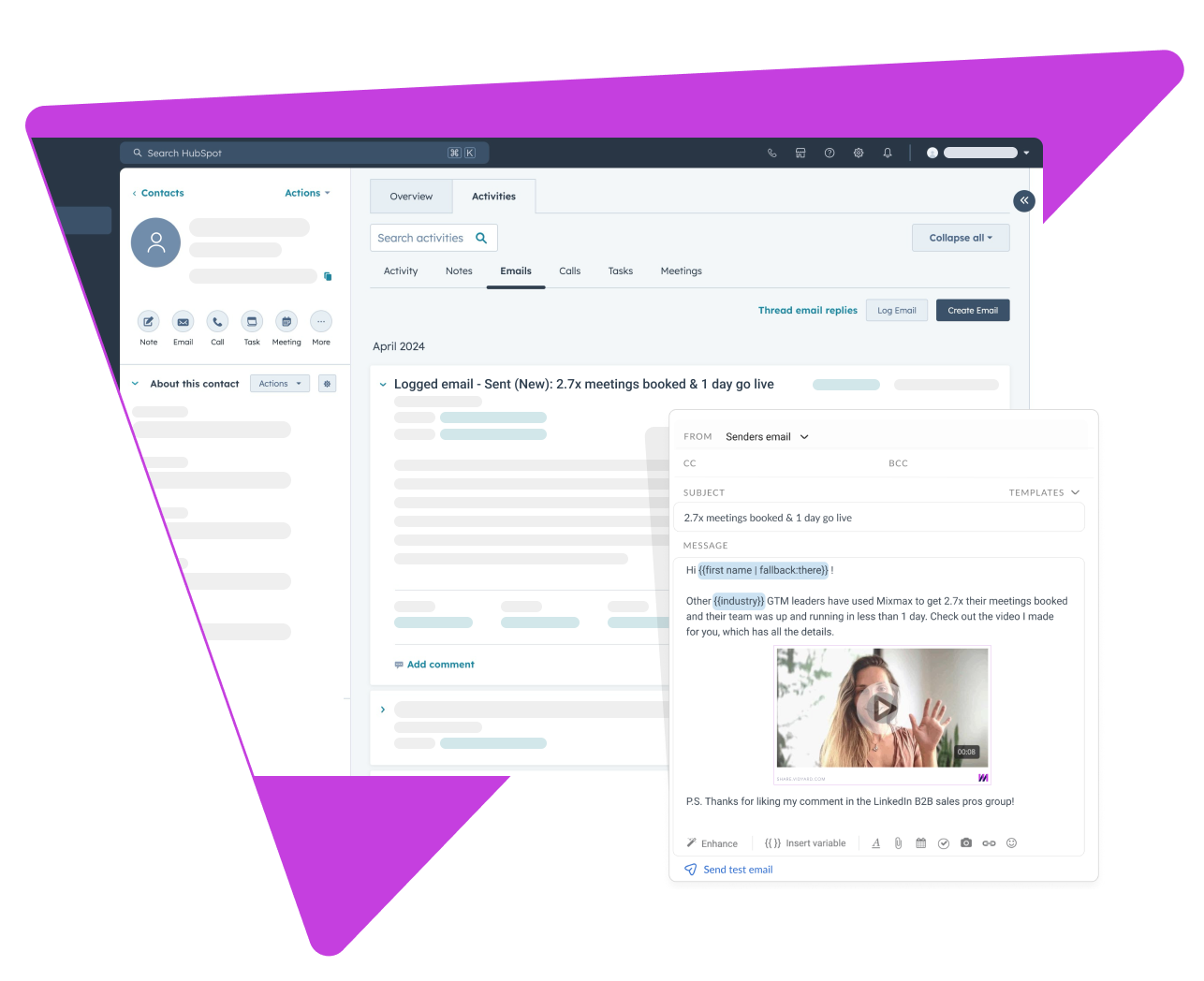 HubSpot Sales Engagement Integration | Mixmax