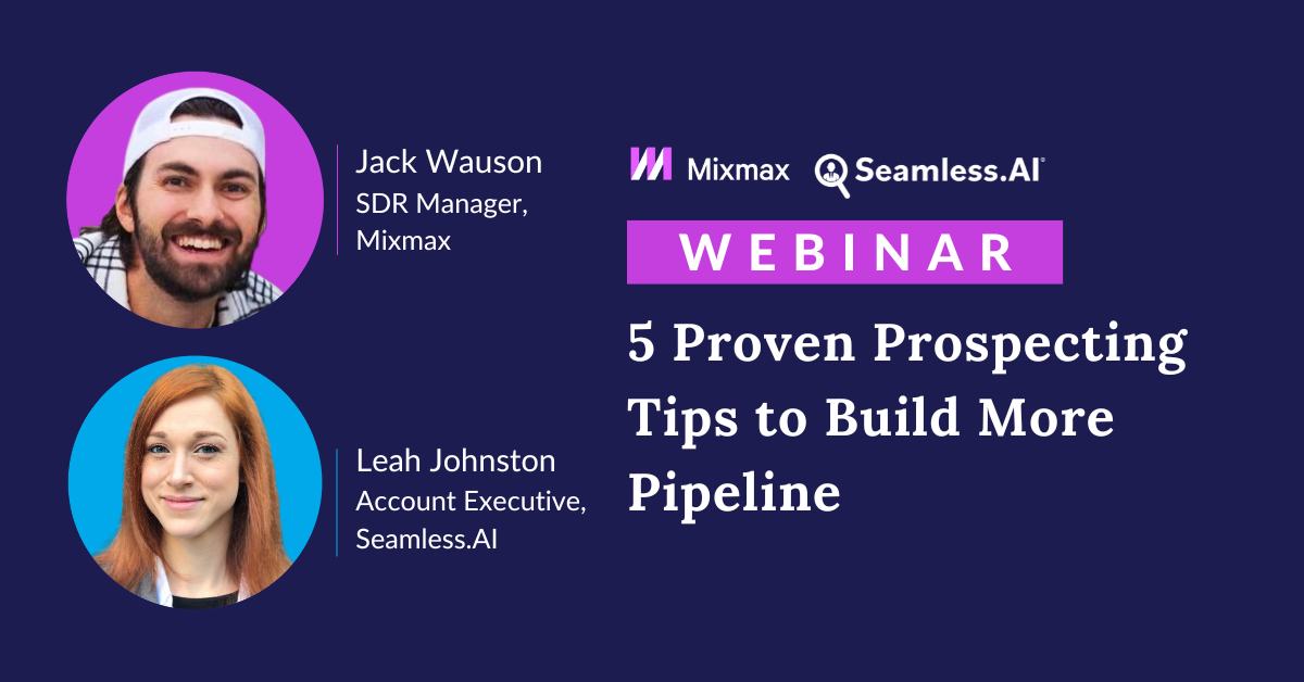 On-Demand Webinar: 5 Proven Prospecting Tips to Build More Pipeline