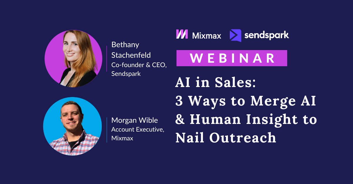 On-Demand Webinar: AI in Sales: 3 Ways to Merge AI & Human Insight to ...